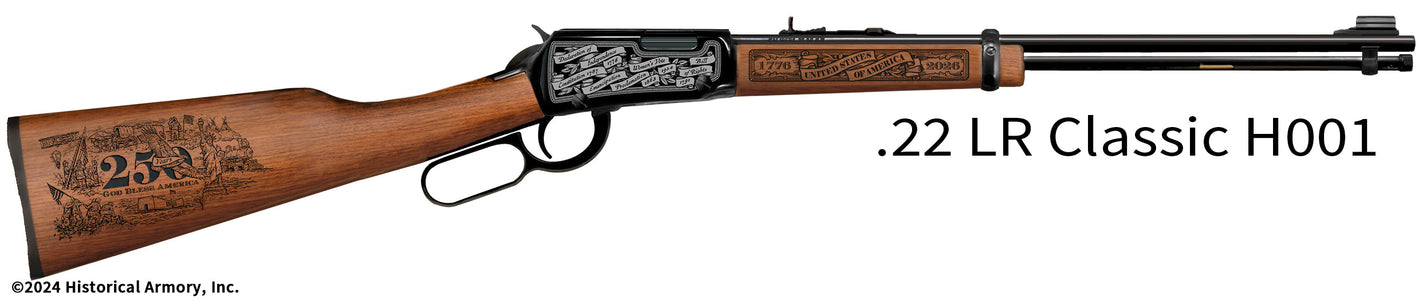America S 250th Anniversary Limited Edition Engraved Rifle Historical