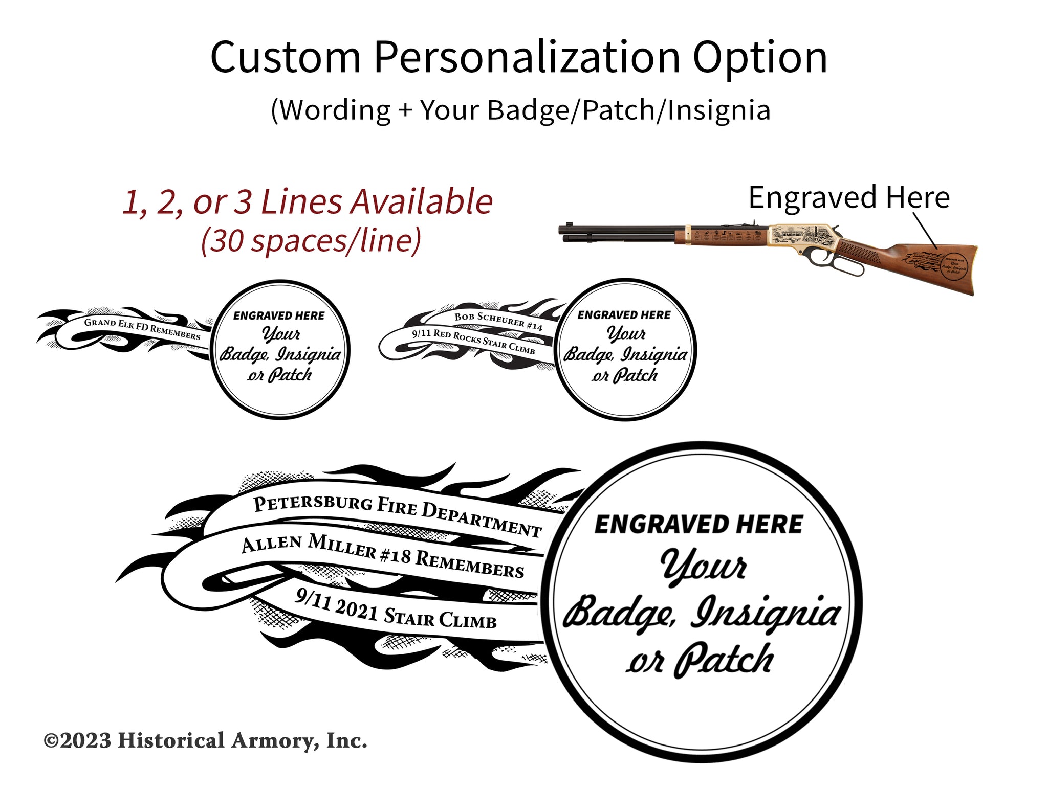 9/11 Firefighter Tribute Engraved Rifle – Historical Armory