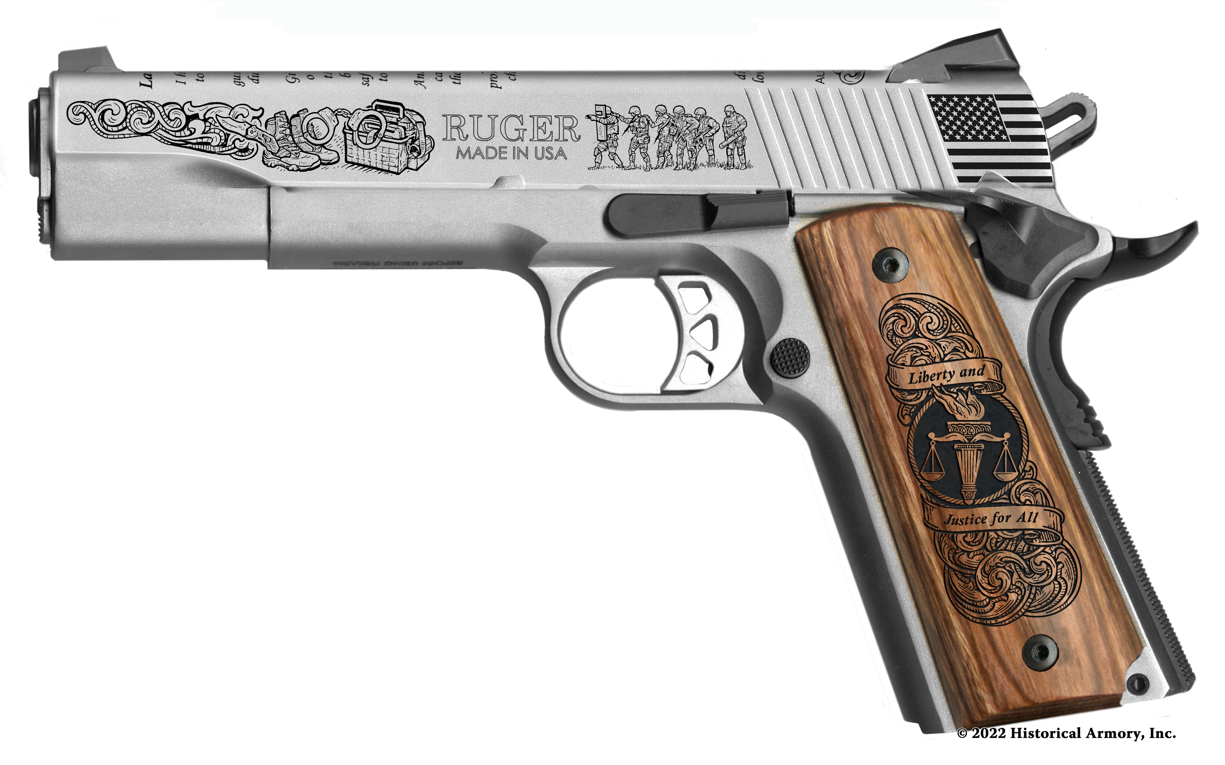 American Law Enforcement Engraved 1911 – Historical Armory