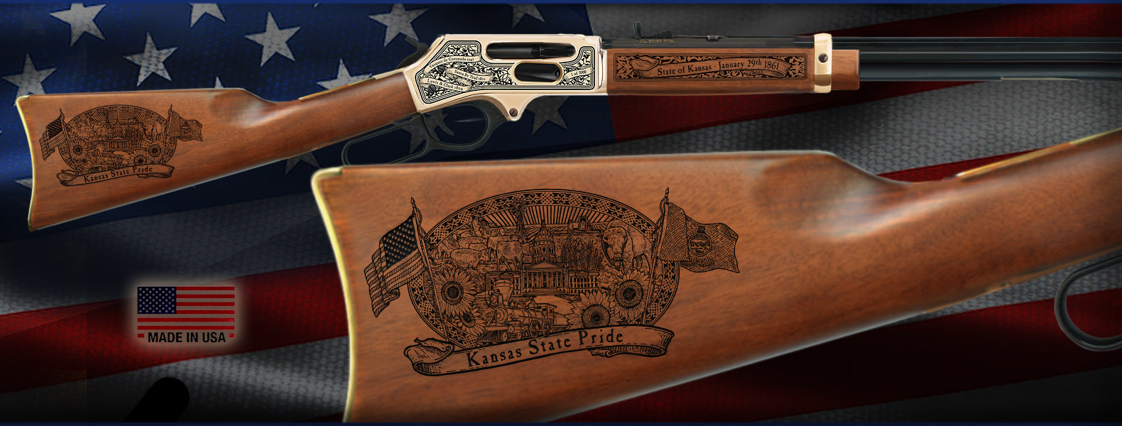 Engraved Henry Rifles & Ruger 1911 Pistols | Historical Armory
