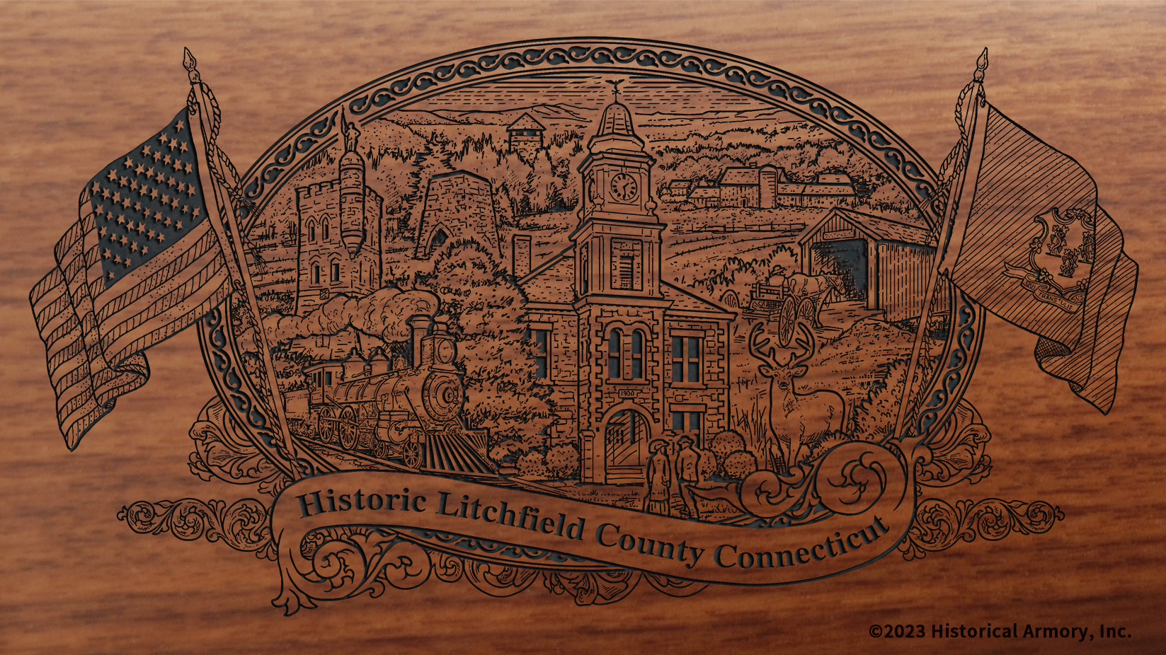 Litchfield County Connecticut Engraved Rifle – Historical Armory