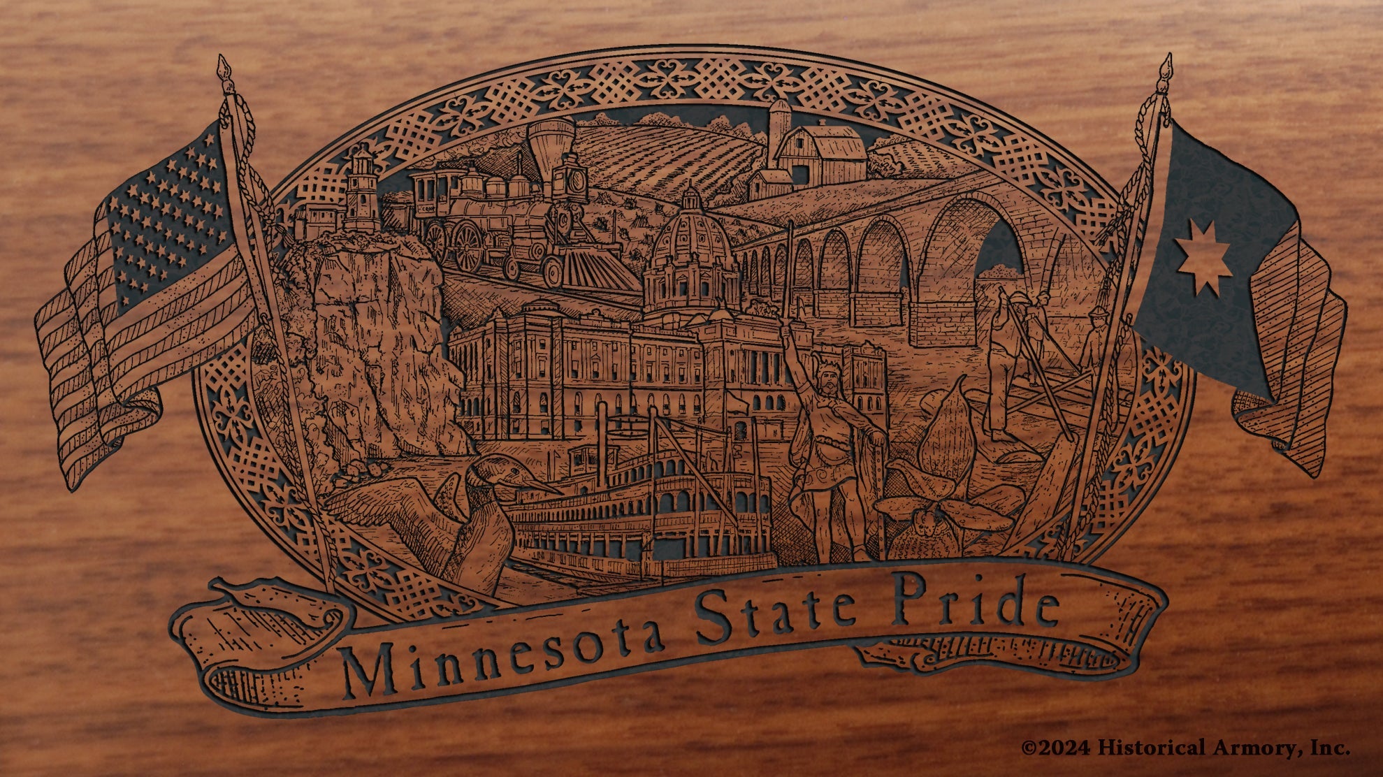 Minnesota State Pride Engraved Rifle – Historical Armory