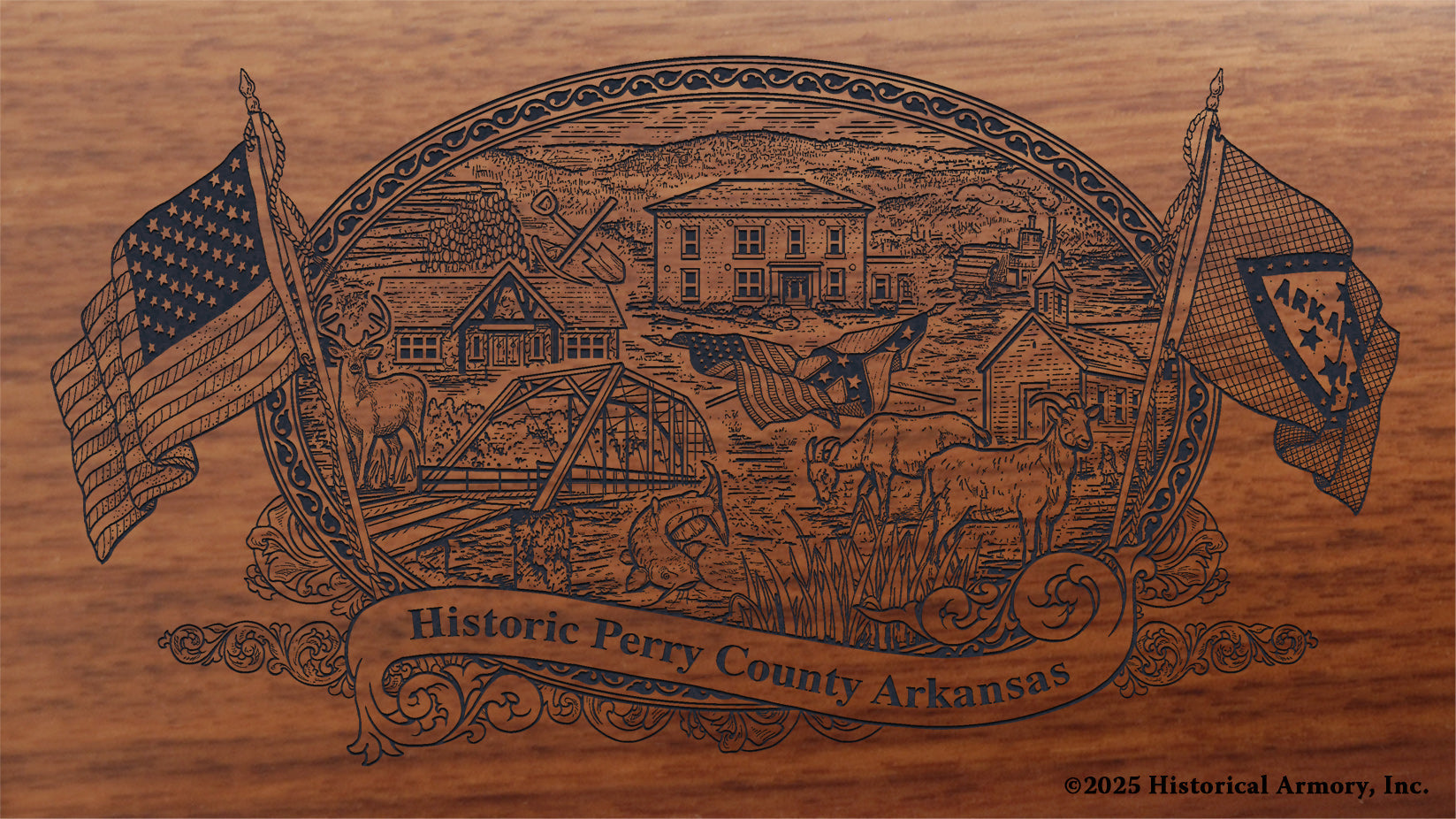 Perry County Arkansas Engraved Rifle – Historical Armory