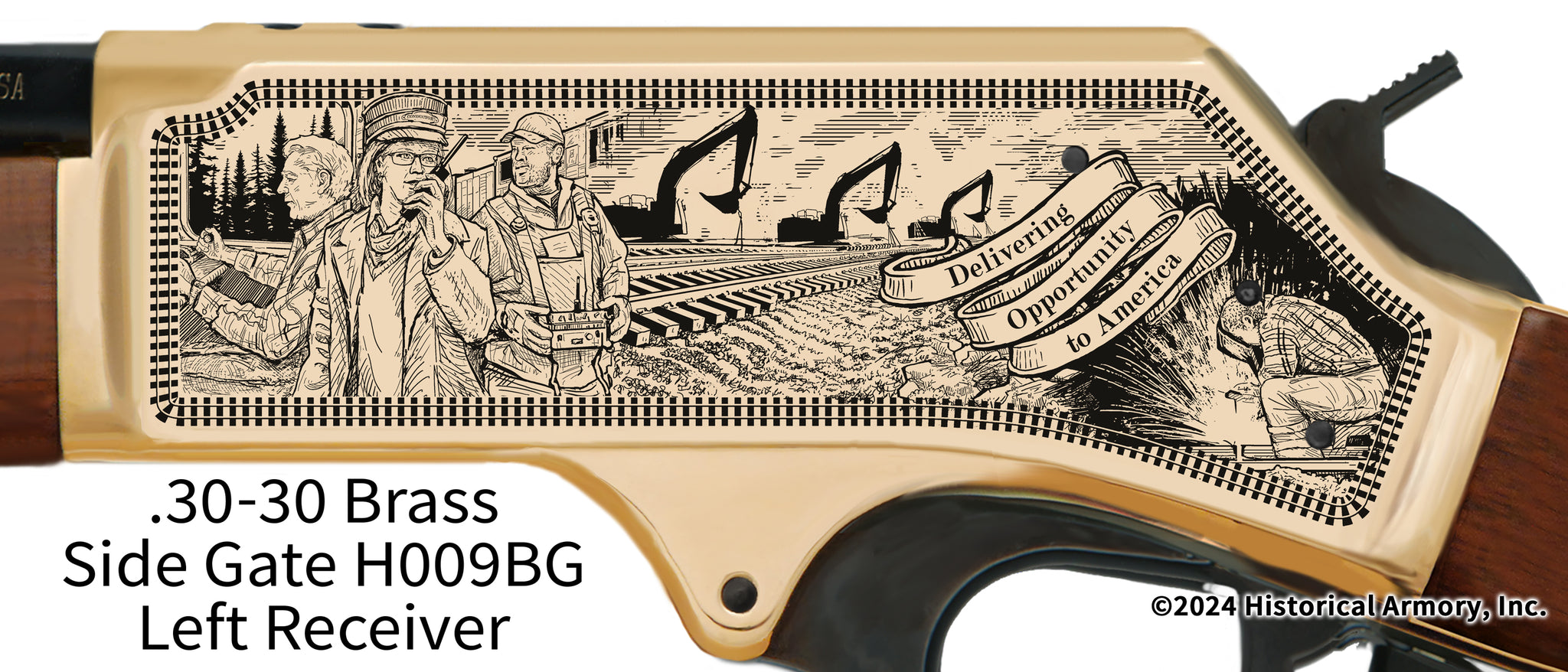 American Railroad Limited Edition Engraved Rifle – Historical Armory