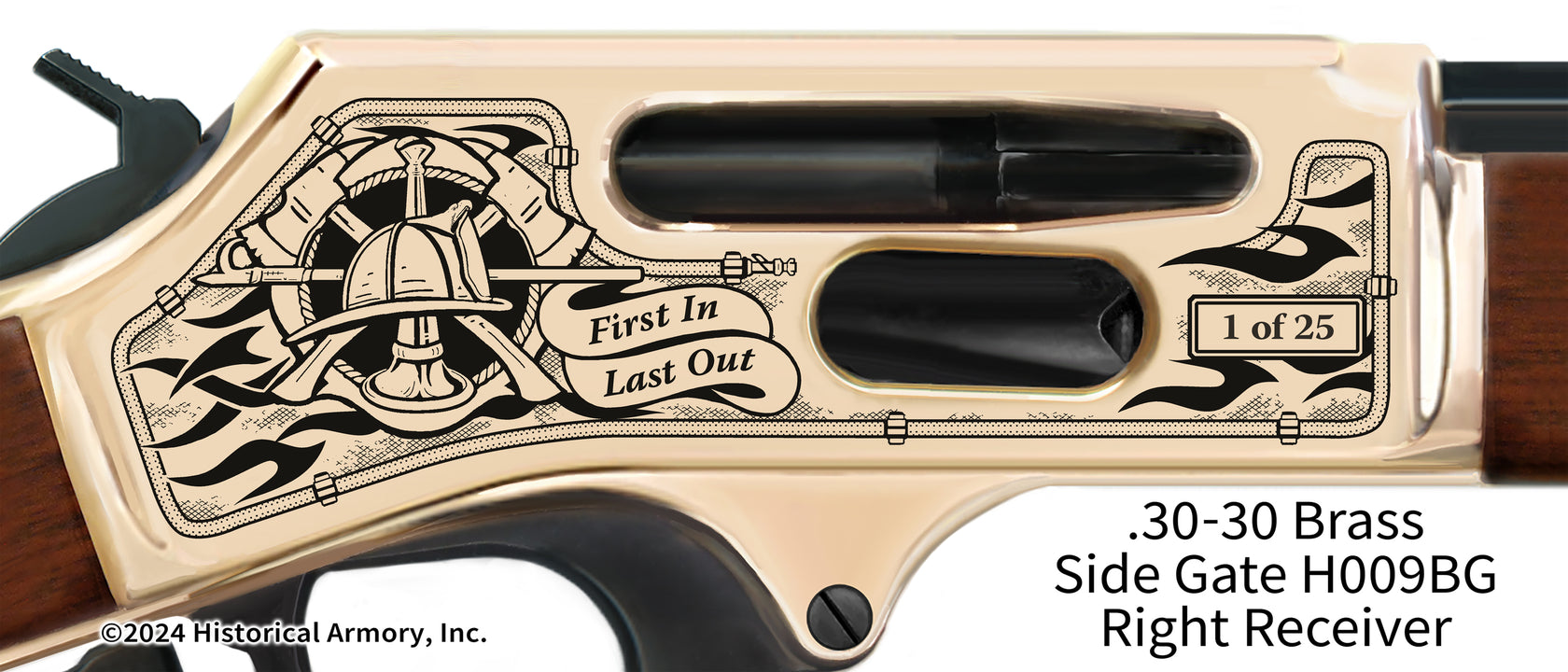 Thin Red Line Firefighter Engraved Rifle – Historical Armory