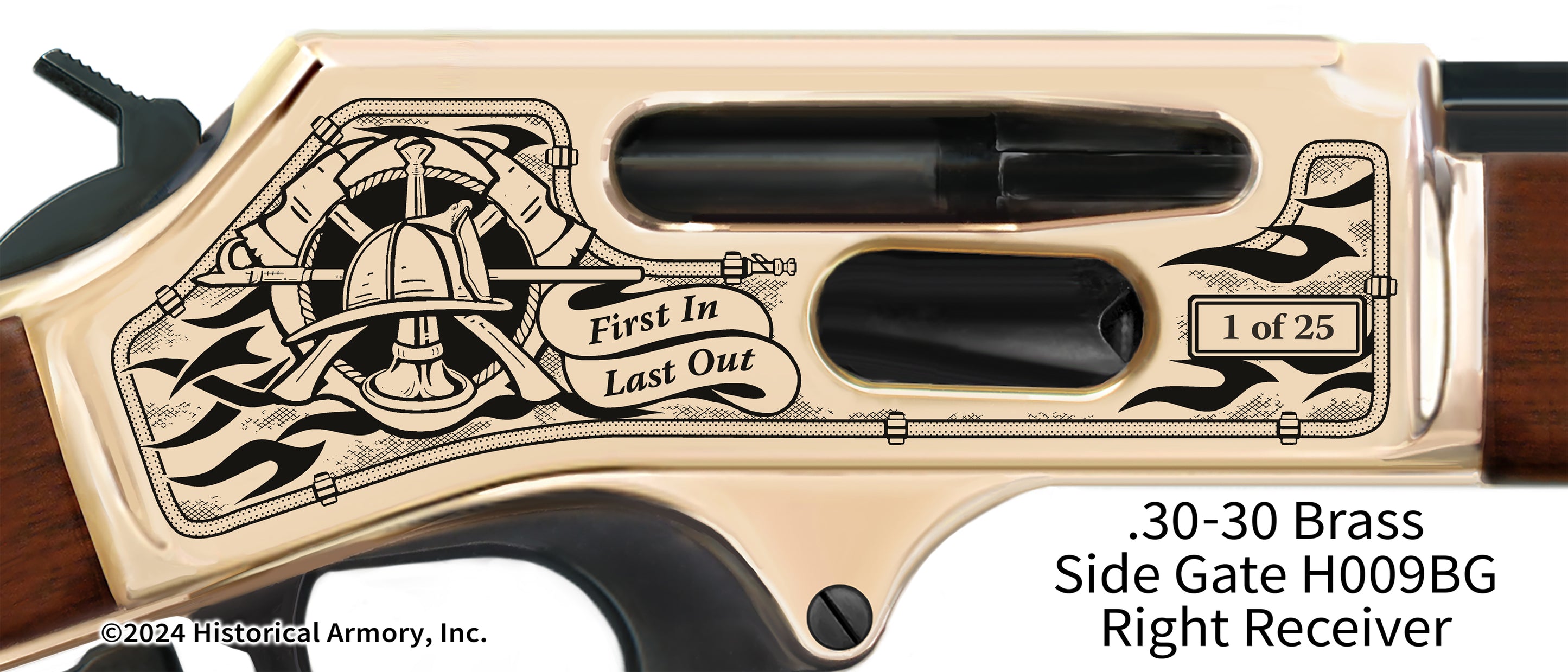Thin Red Line Firefighter Engraved Rifle – Historical Armory