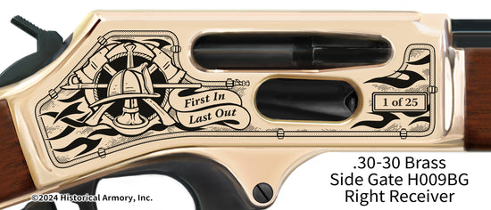 Thin Red Line Firefighter Engraved Rifle – Historical Armory