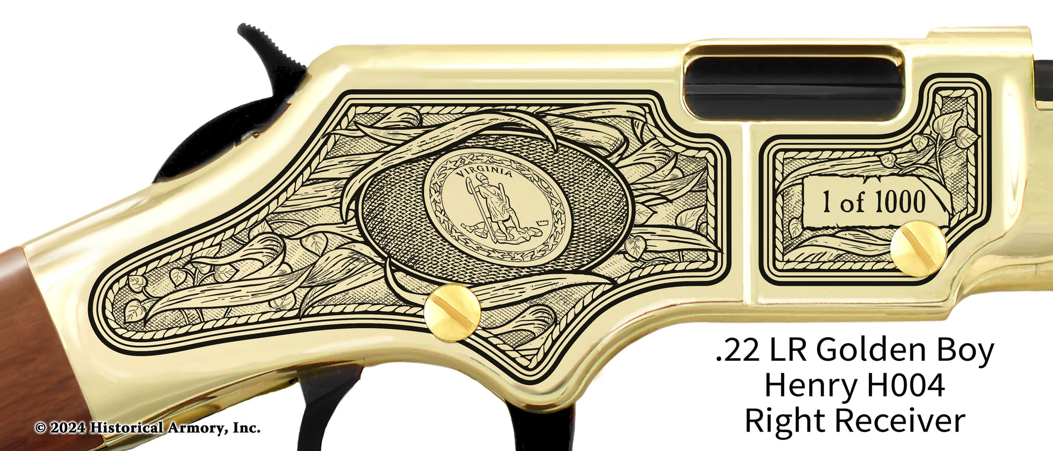 Virginia State Agricultural Heritage Engraved Rifle – Historical Armory