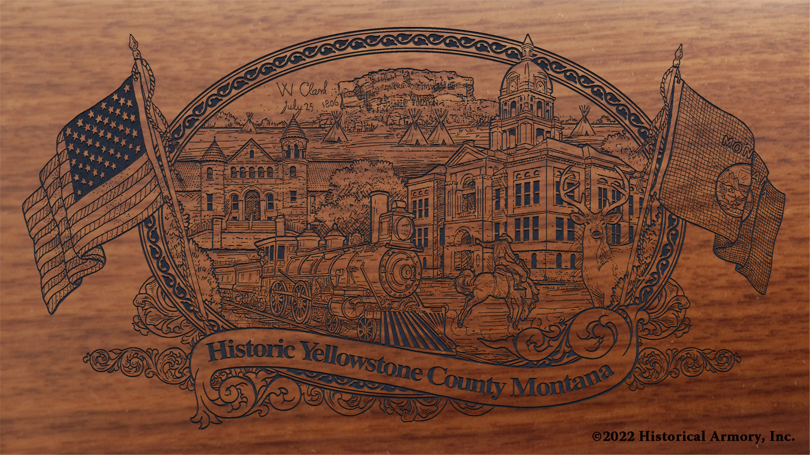 Yellowstone County Montana Engraved Rifle | Historical Armory