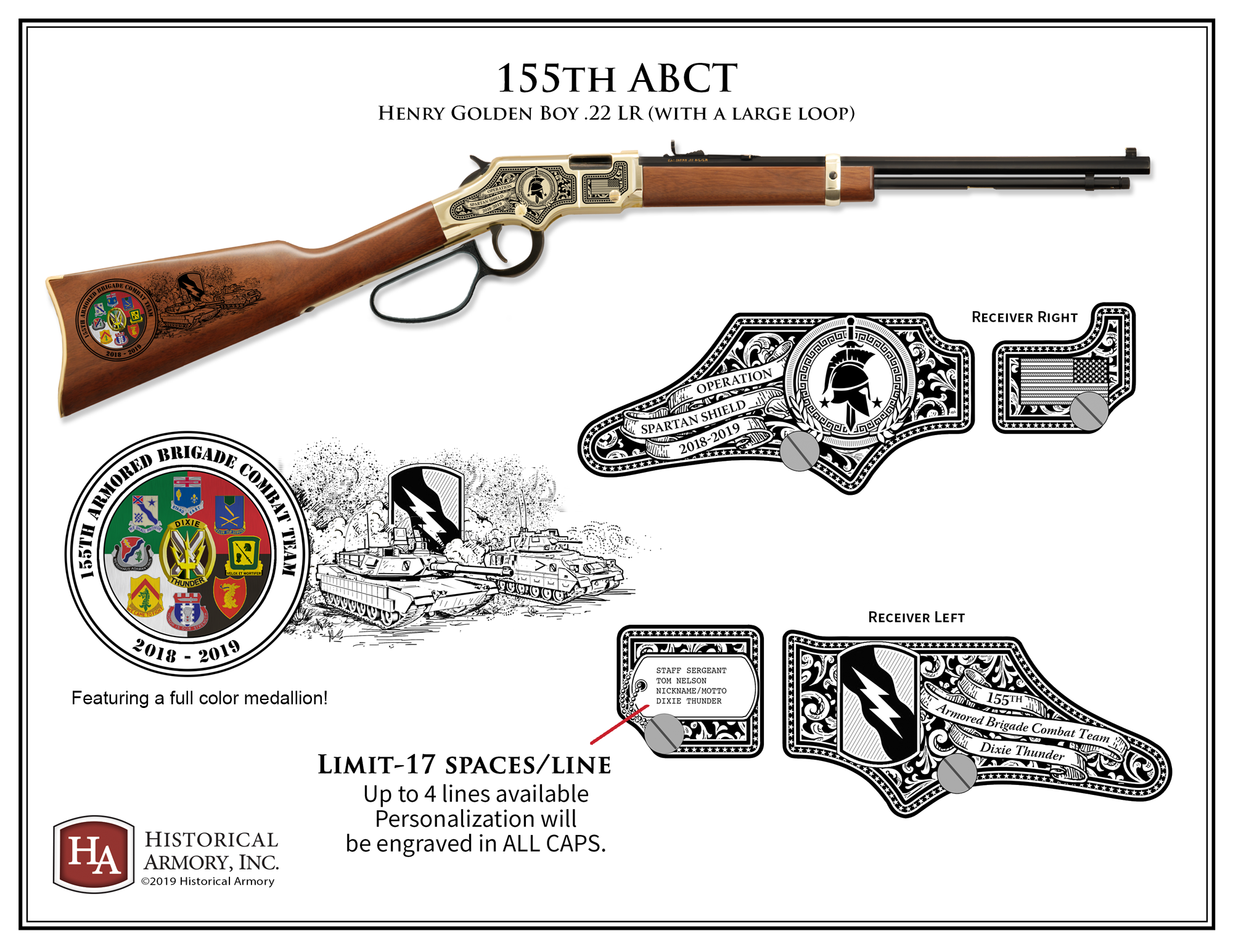 155th ABCT 2018/2019 Edition | Engraved Firearms | Historical Armory