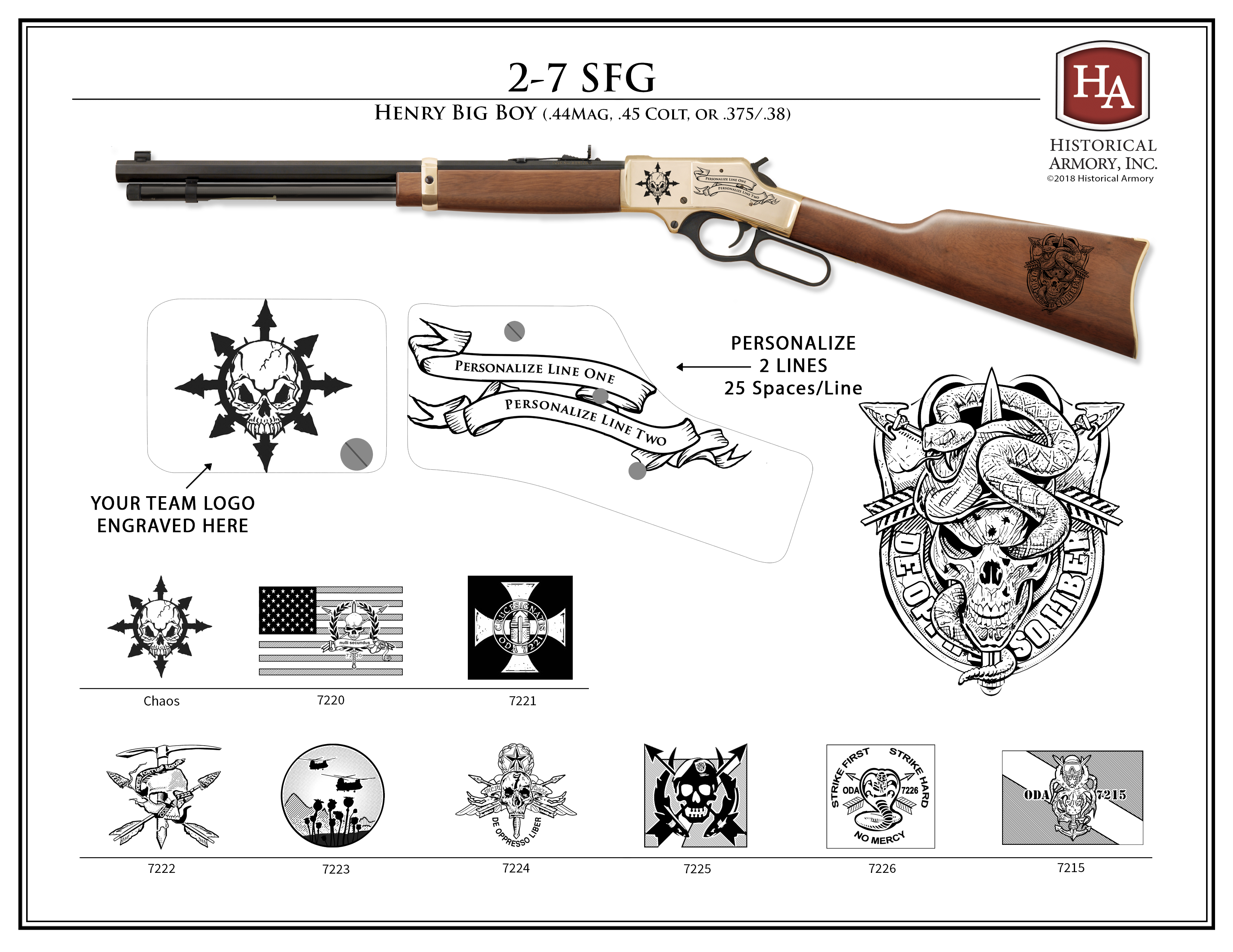 2-7 SFG Edition | Engraved Firearms | Historical Armory