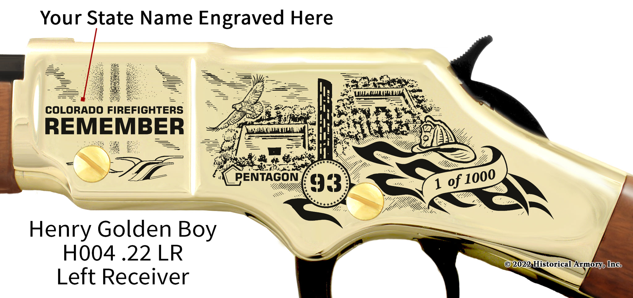9/11 Firefighter Tribute Engraved Rifle – Historical Armory