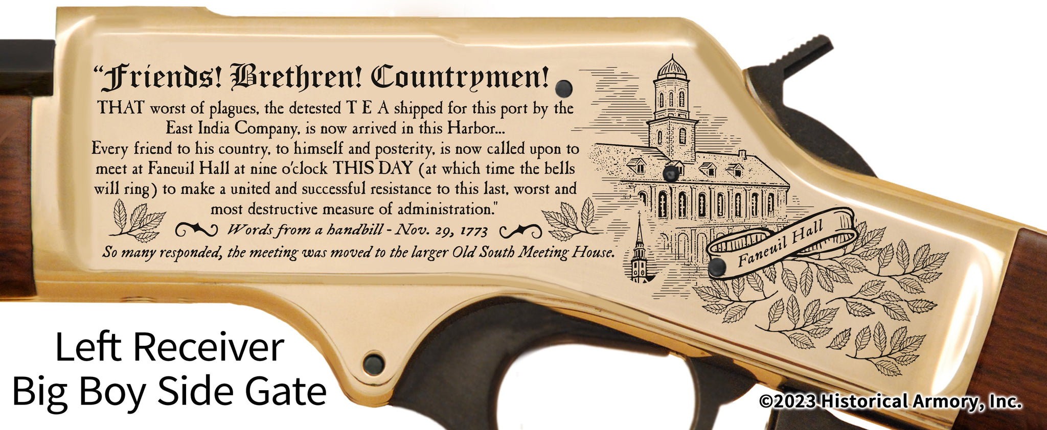 Boston Tea Party Limited Edition Engraved Rifle – Historical Armory