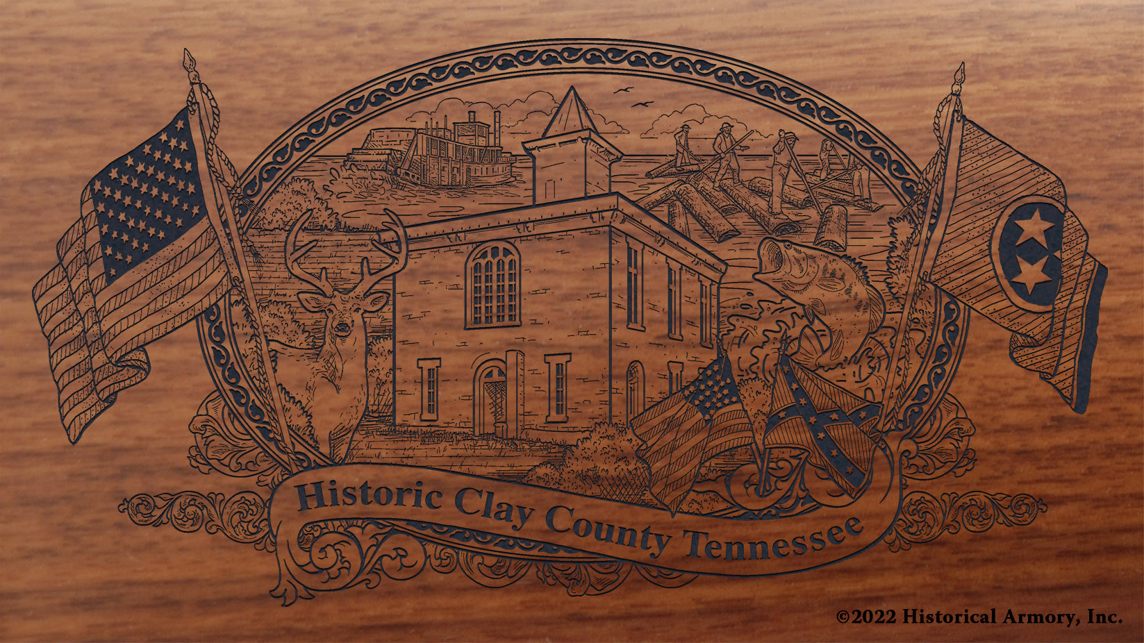 Clay County Tennessee Engraved Rifle – Historical Armory