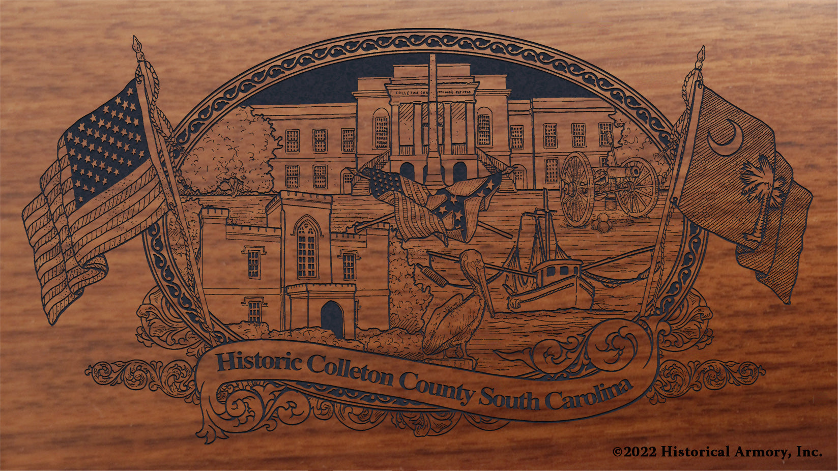 South Carolina County History Engraved Henry Rifles | Historical Armor ...