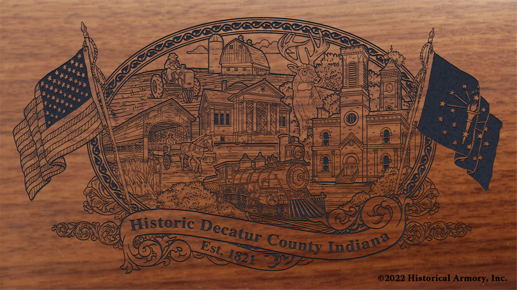 Indiana County History Engraved Henry Rifles | Historical Armory