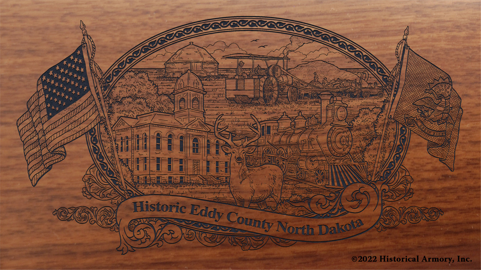 Eddy County North Dakota Engraved Rifle – Historical Armory