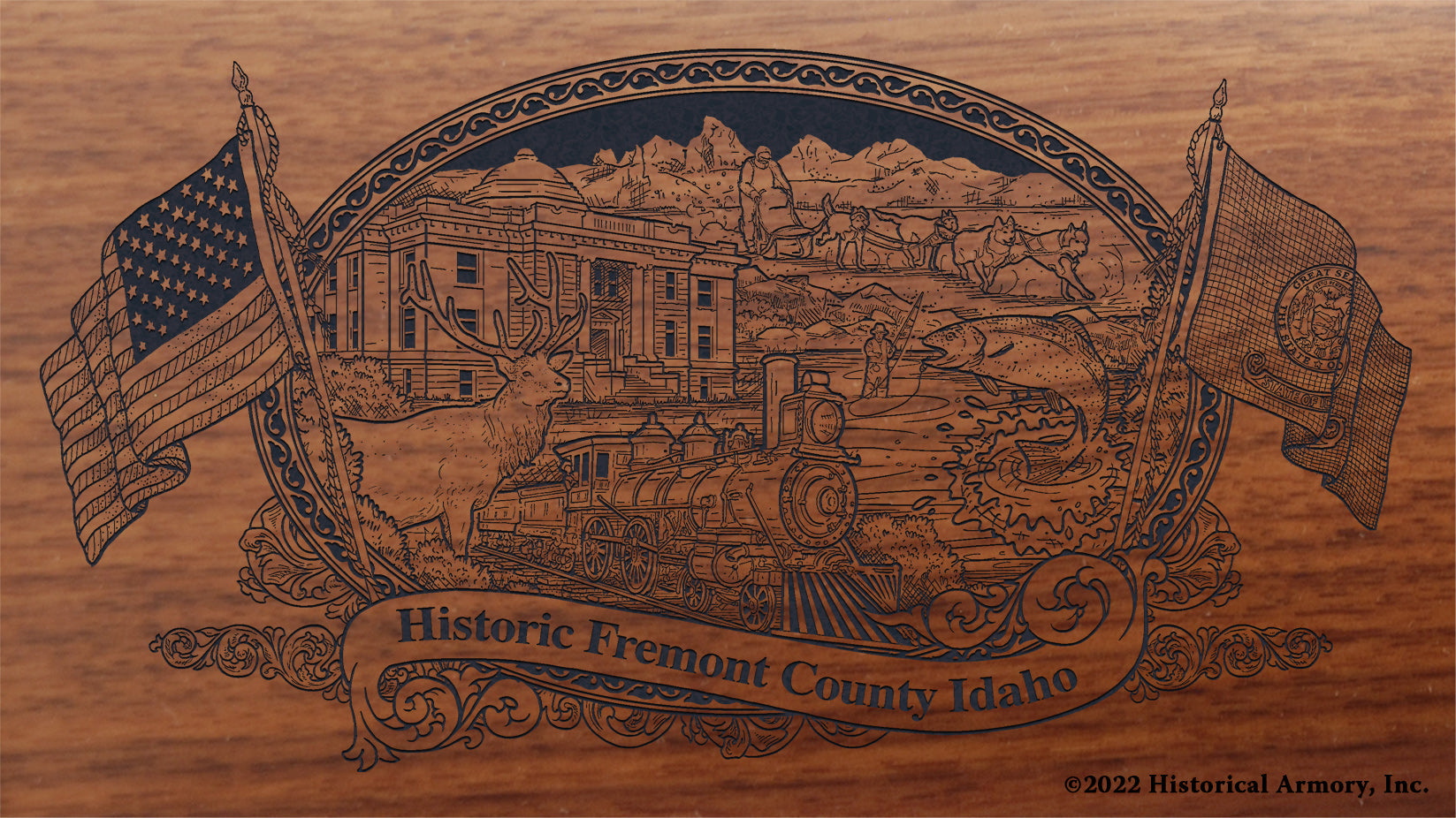 Fremont County Idaho Engraved Rifle – Historical Armory