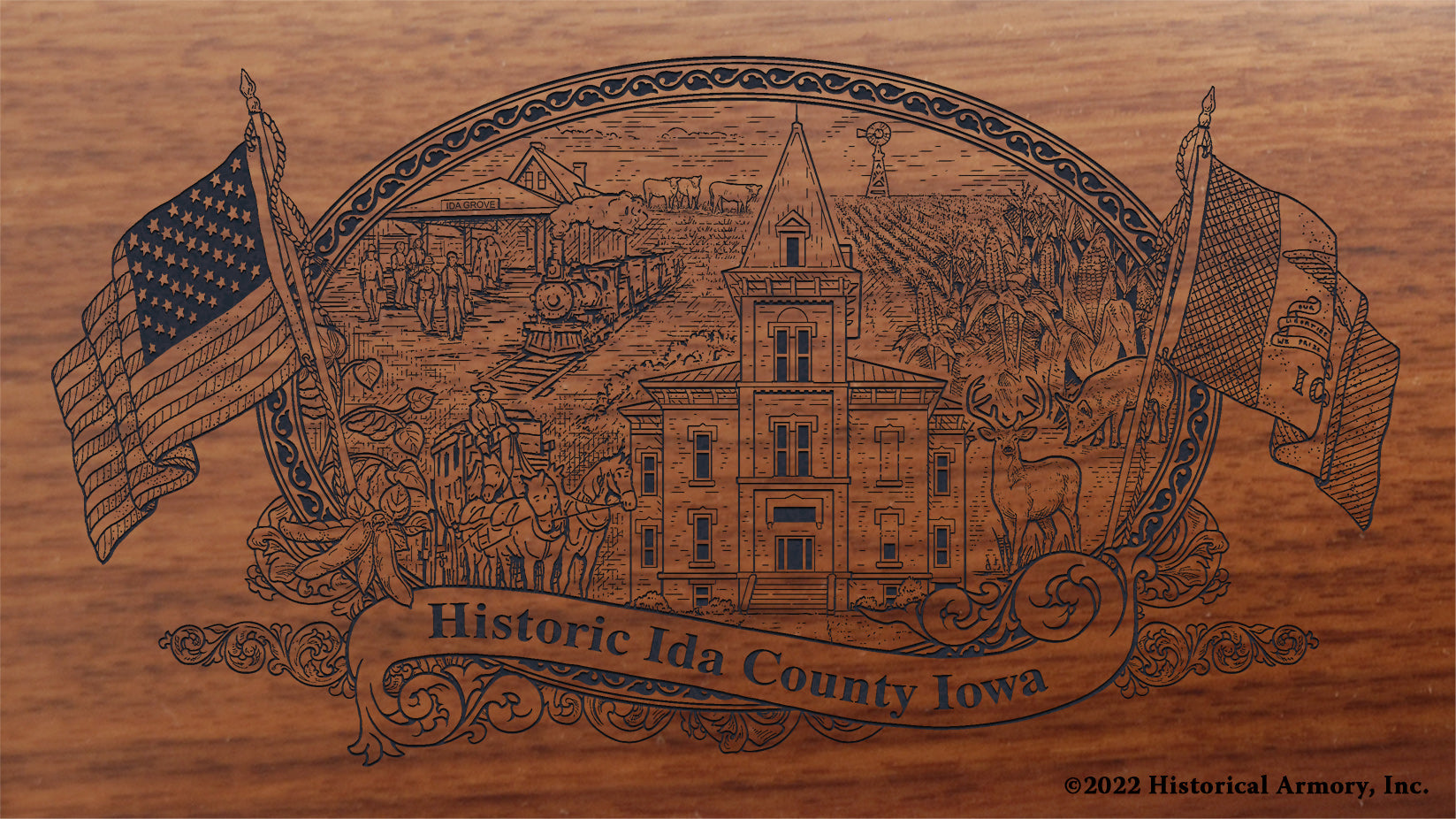 Ida County Iowa Engraved Rifle – Historical Armory