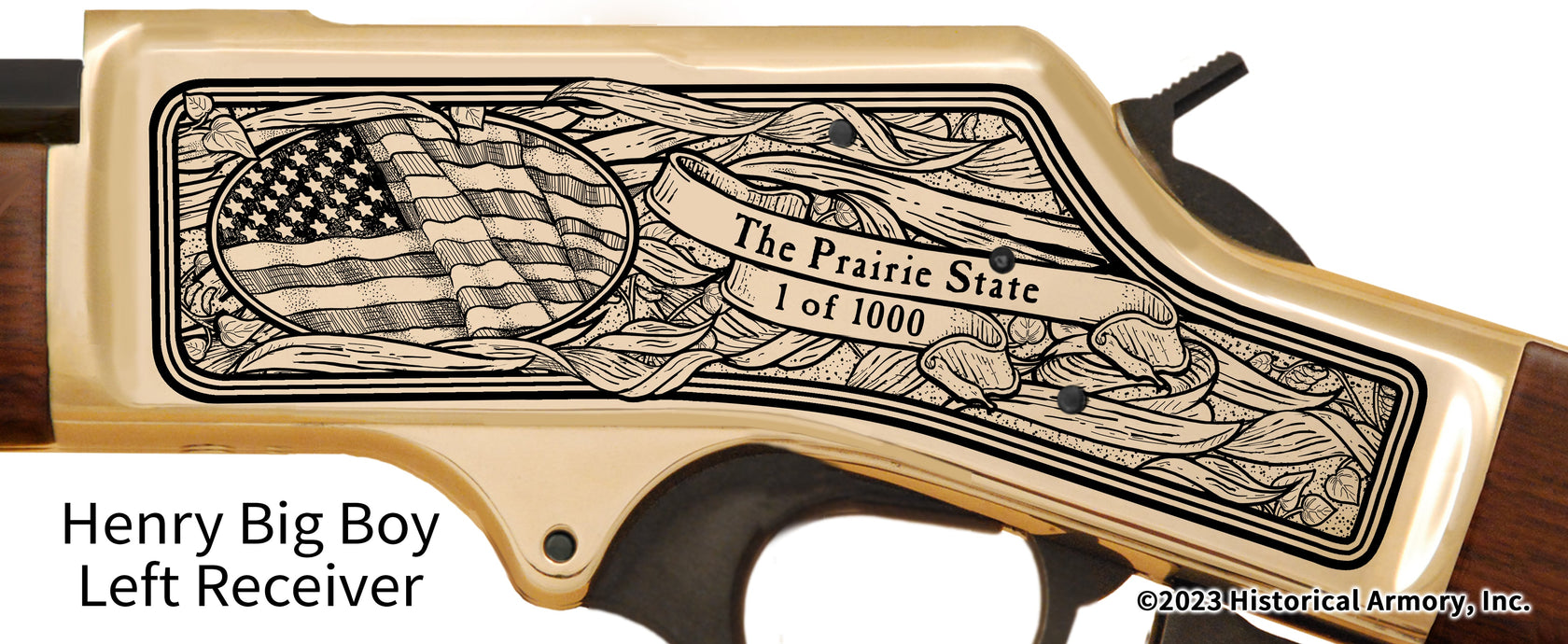 Illinois State Agricultural Heritage Engraved Rifle – Historical Armory