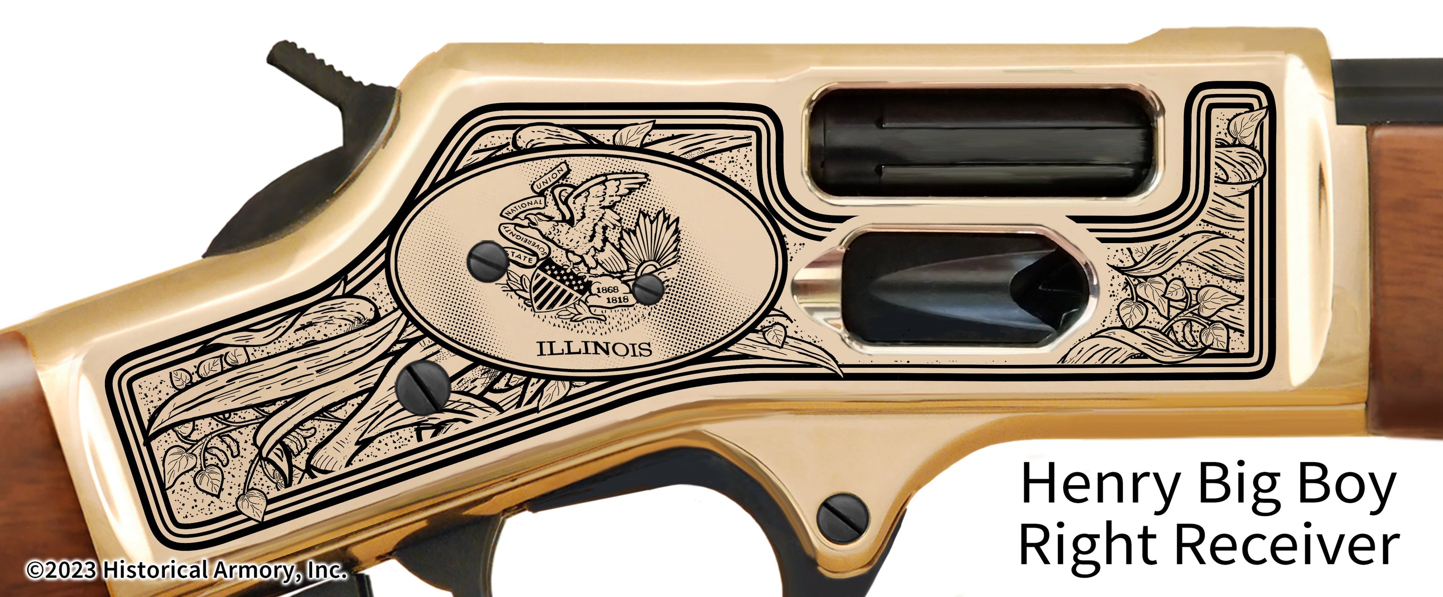 Illinois State Agricultural Heritage Engraved Rifle – Historical Armory