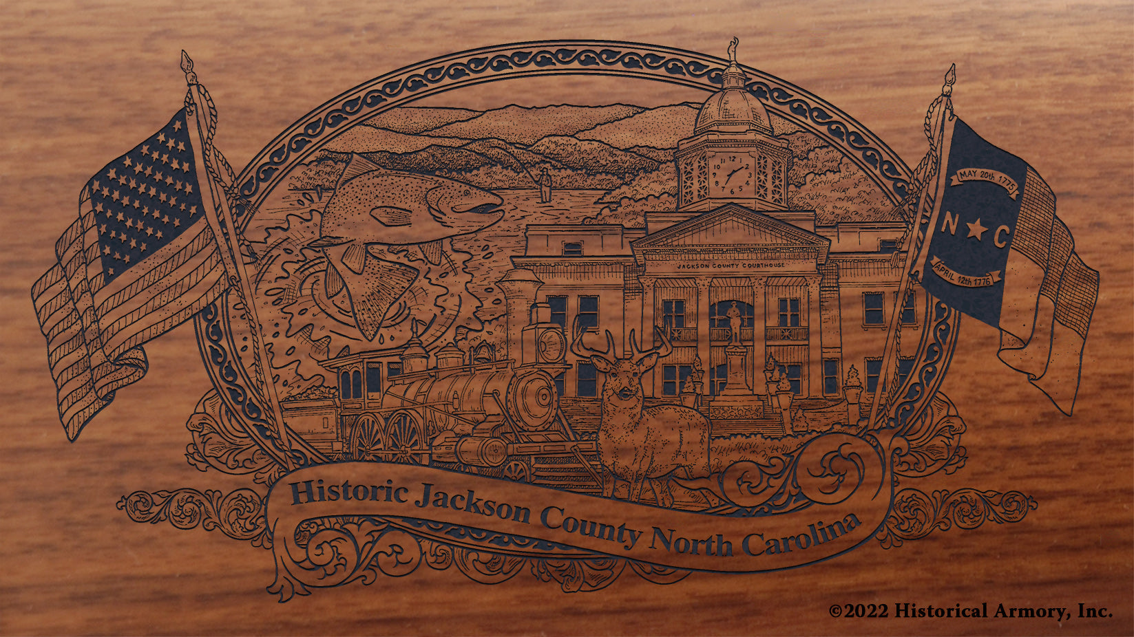 Jackson County North Carolina Engraved Rifle – Historical Armory