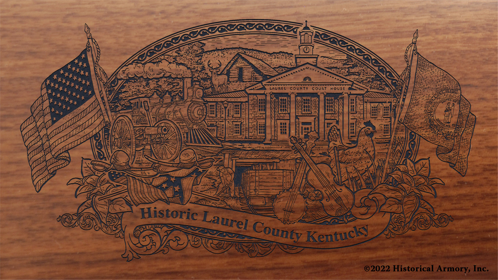 Laurel County Kentucky Engraved Rifle – Historical Armory