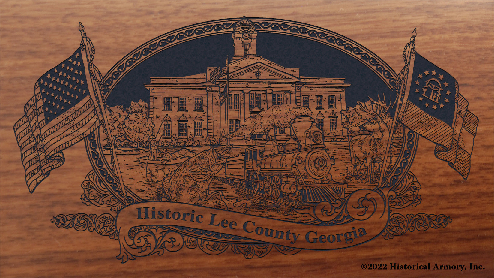 Lee County Georgia Engraved Rifle – Historical Armory