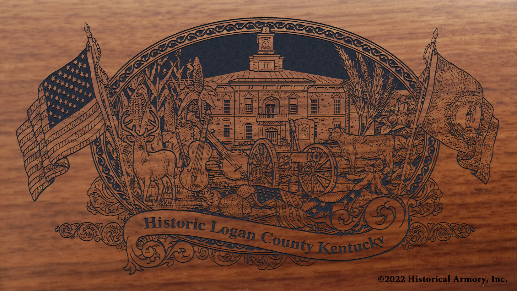 Logan County Kentucky Engraved Rifle – Historical Armory