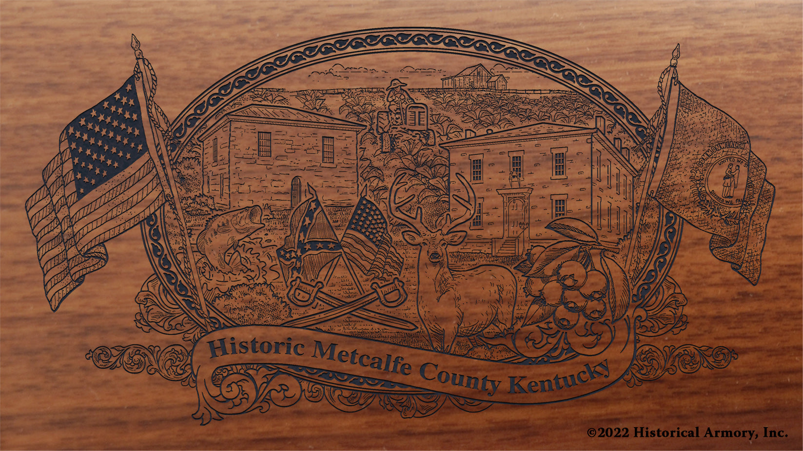 Metcalfe County Kentucky Engraved Rifle – Historical Armory