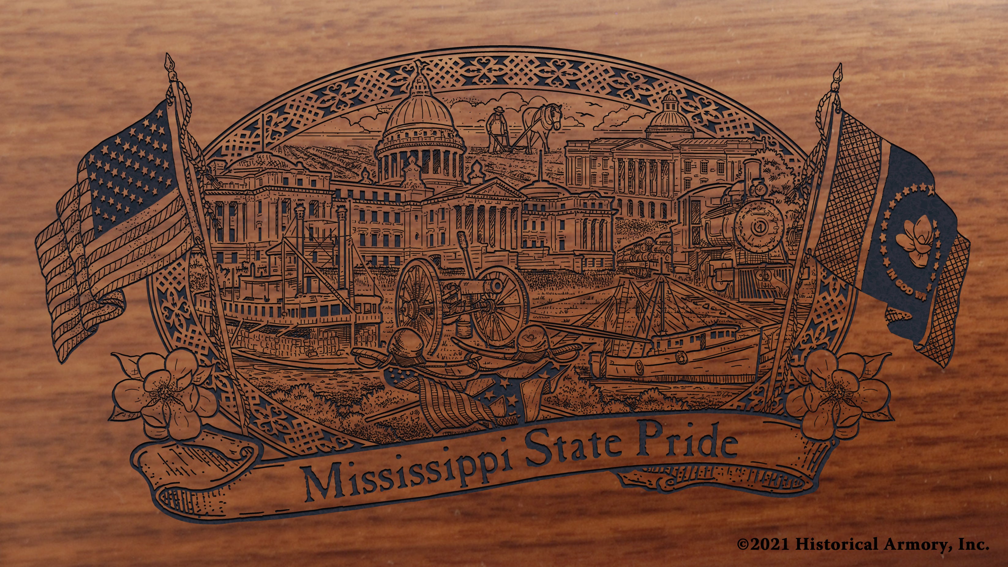 Mississippi State Pride Engraved Rifle – Historical Armory