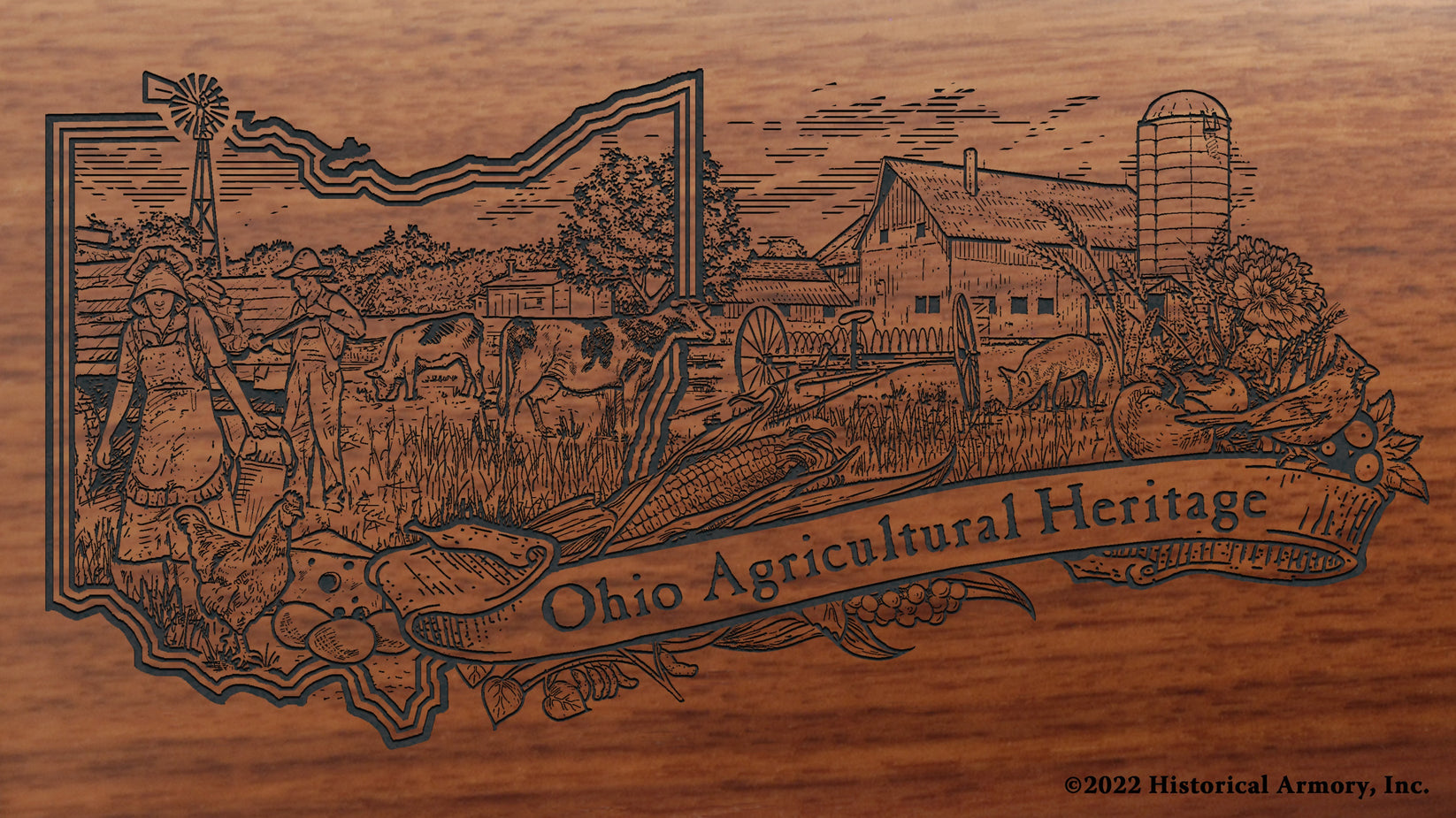 Ohio State Agricultural Heritage Engraved Rifle – Historical Armory