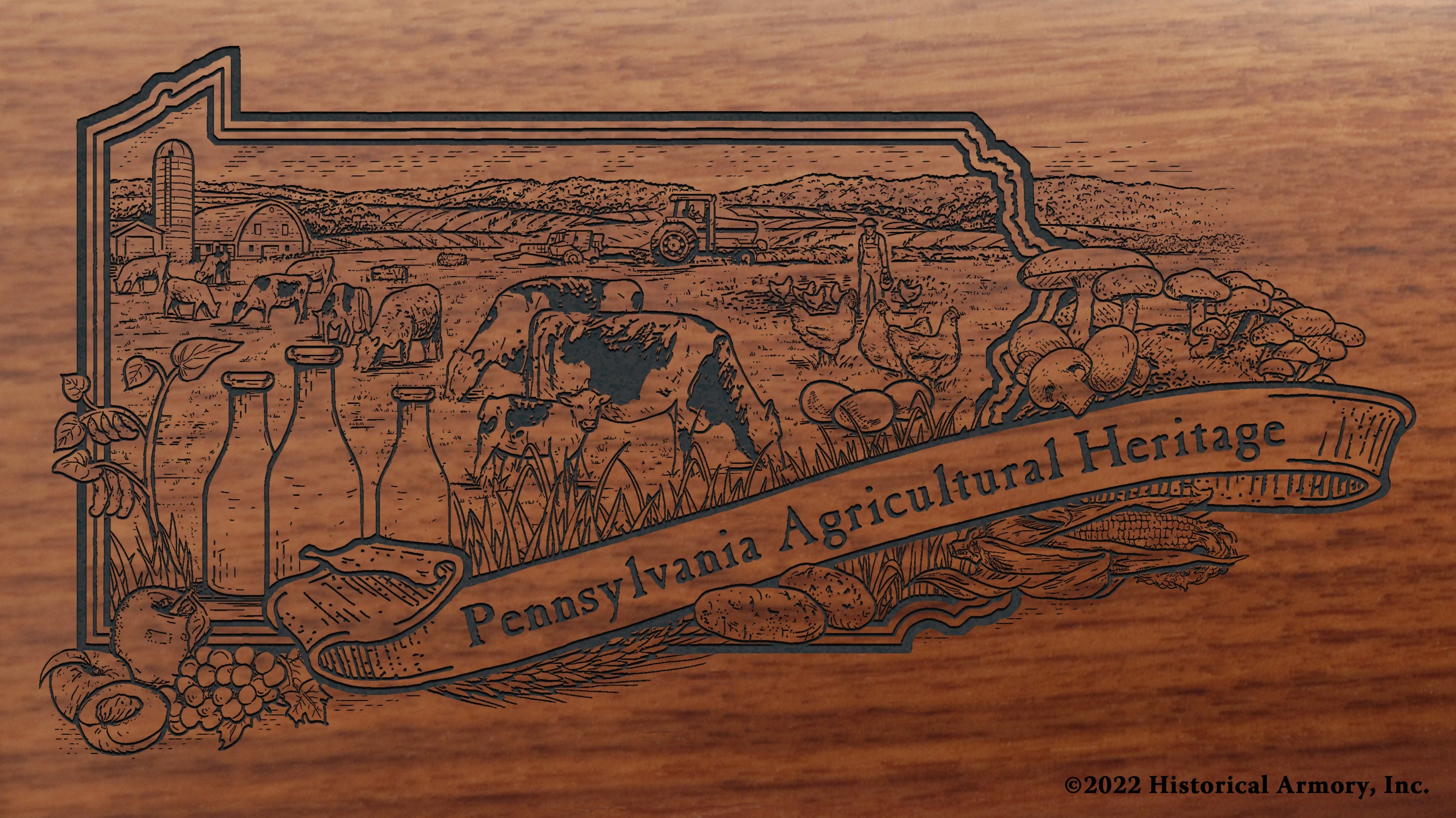 Pennsylvania State Agricultural Heritage Engraved Rifle – Historical Armory