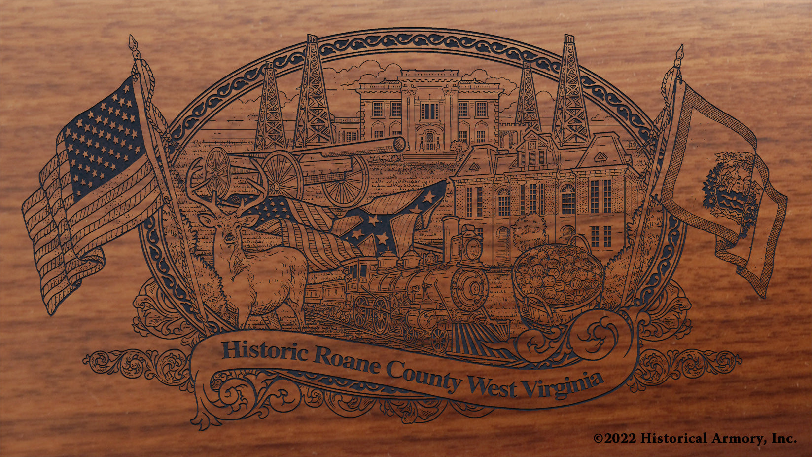 Roane County West Virginia Engraved Rifle – Historical Armory