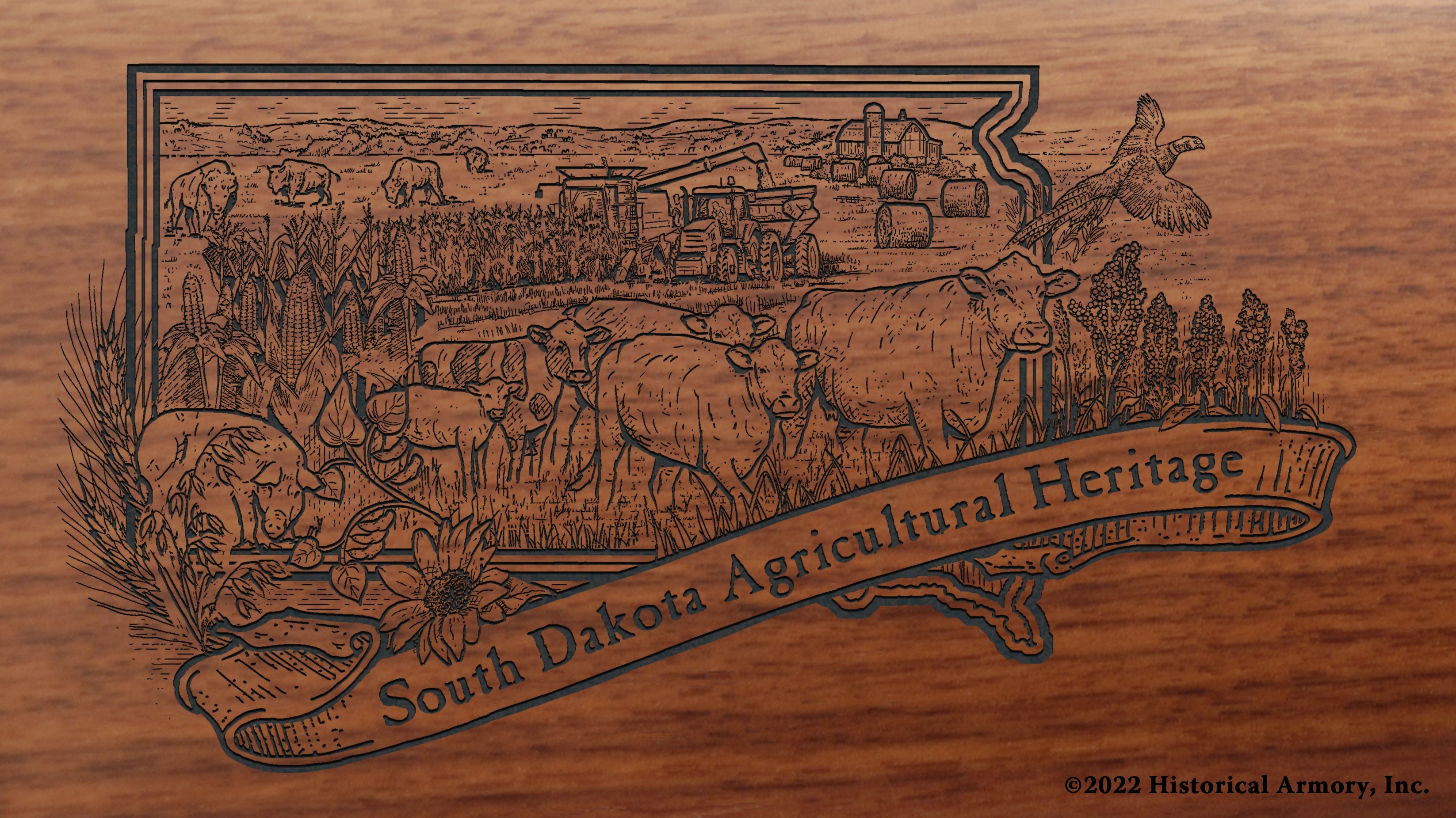 South Dakota State Agricultural Heritage Engraved Rifle – Historical Armory