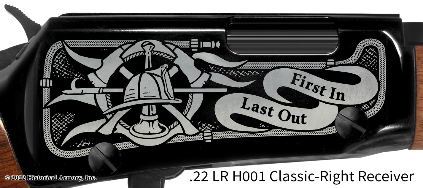 Thin Red Line Firefighter Engraved Rifle – Historical Armory