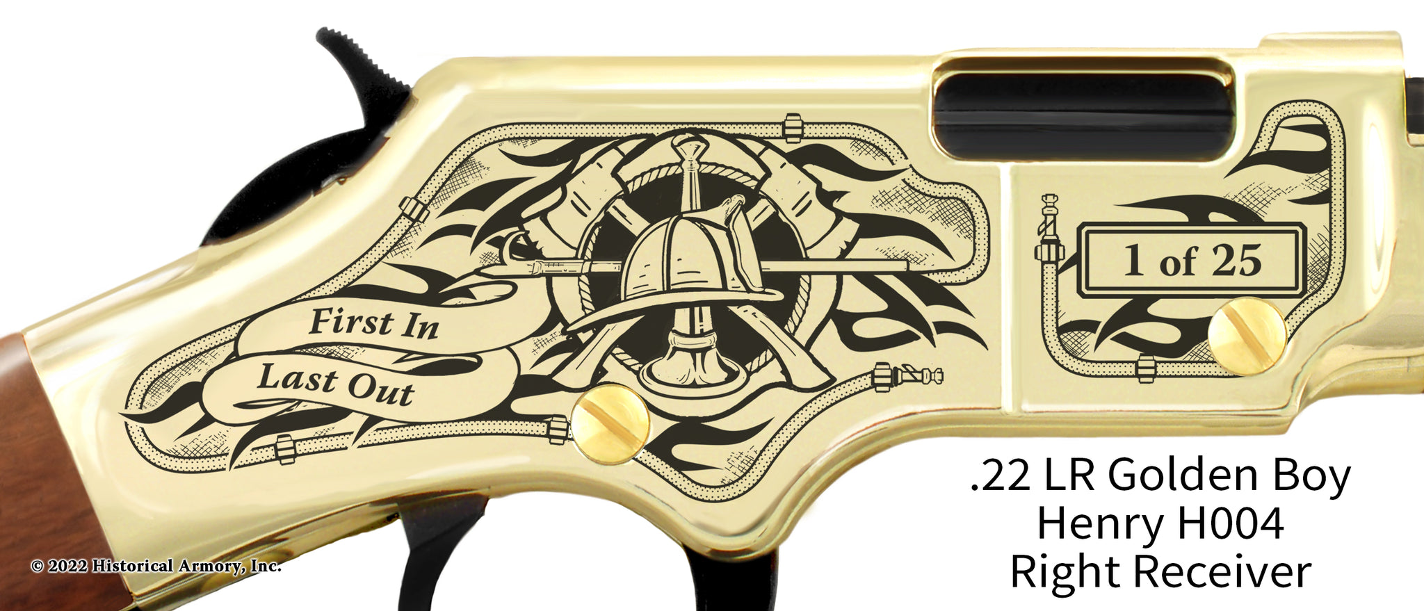 Thin Red Line Firefighter Engraved Rifle – Historical Armory