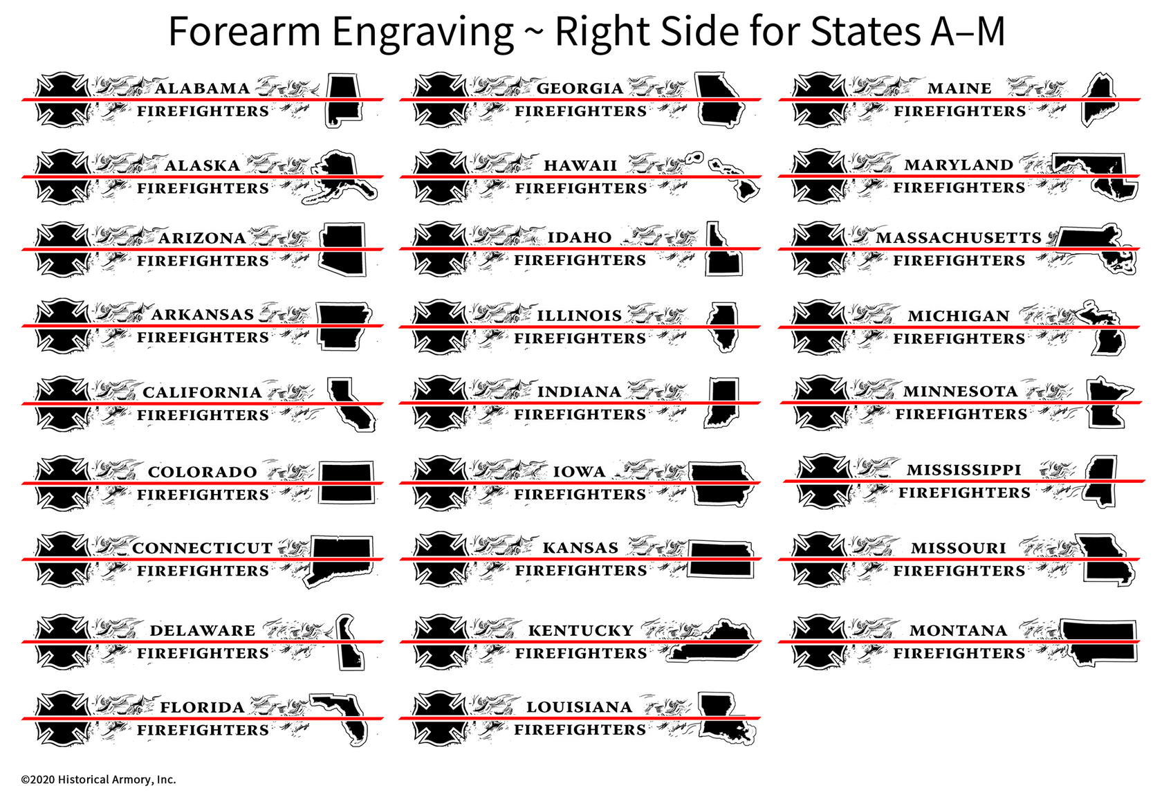 Thin Red Line Firefighter Engraved Rifle – Historical Armory