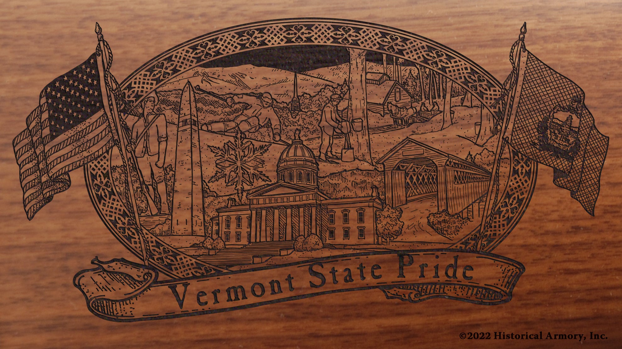 Vermont State Pride Engraved Rifle – Historical Armory