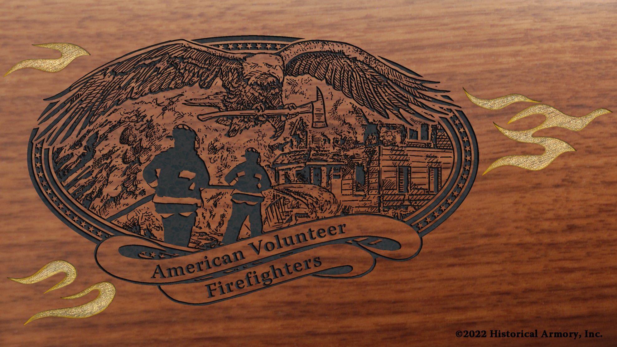 Volunteer Firefighter Engraved Rifle – Historical Armory
