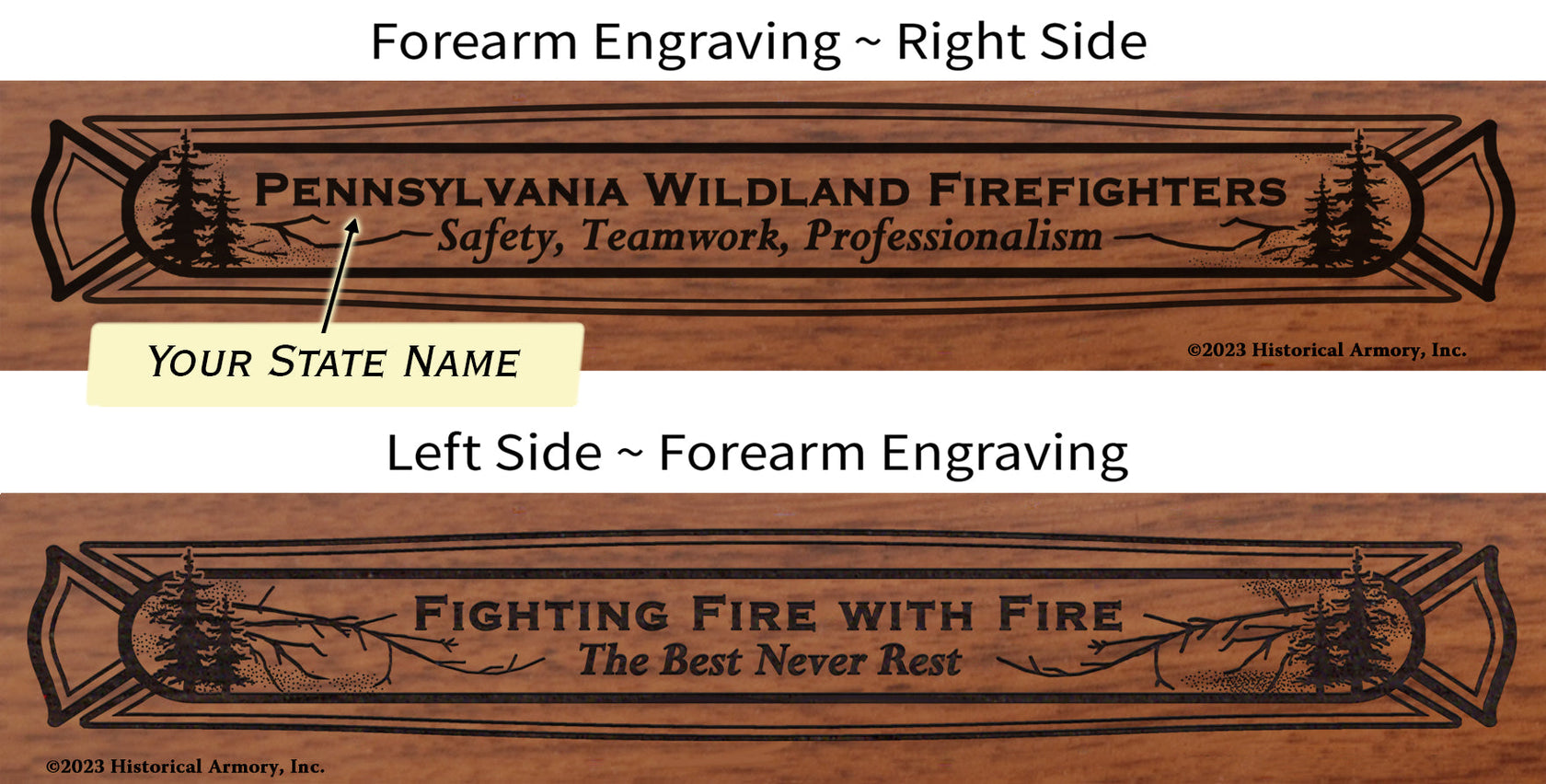 Wildland Firefighter Engraved Rifle – Historical Armory