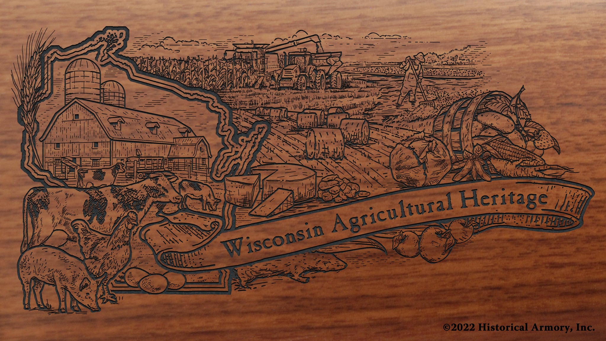 Wisconsin State Agricultural Heritage Engraved Rifle – Historical Armory